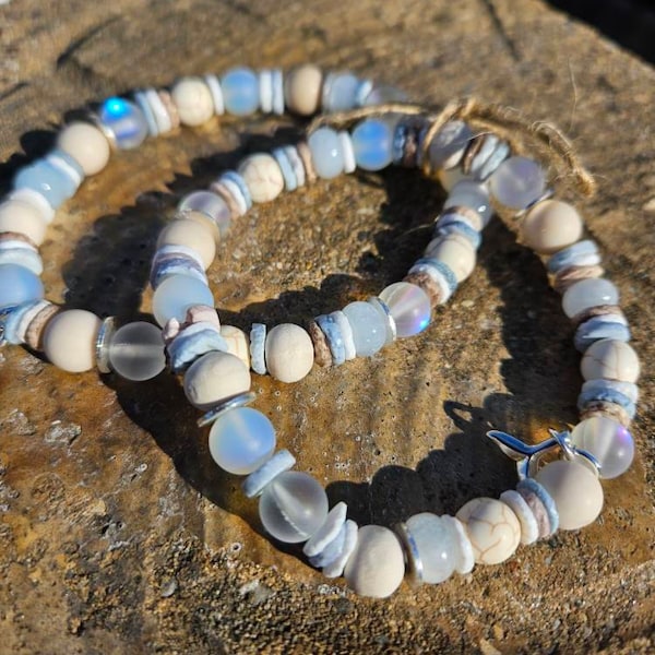 2pcs Coastal Bracelets, Boho Beachy, Surfer Bracelets, Seashell ...