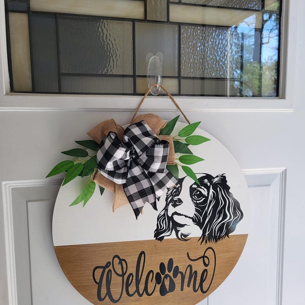 Tabby Cat Welcome Sign, Tabby Cat Door Sign, Cat Welcome Sign - Etsy