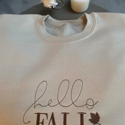 Hello Fall Machine Embroidery Design Fall Saying Embroidery Designs ...