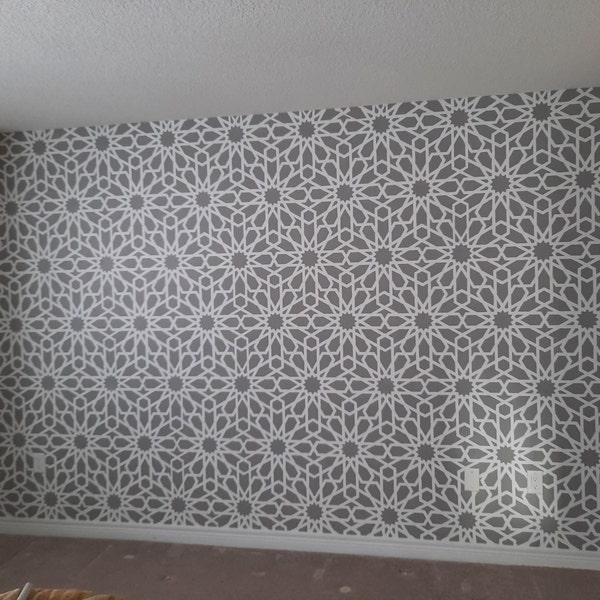 Taza Stencil for Walls and Floors - LARGE WALL STENCIL for Easy Room ...