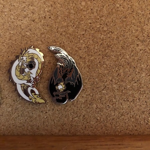 Yin Yang Original Enamel Pin - Etsy