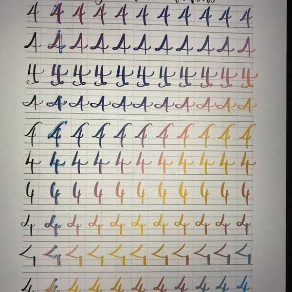 Hand Lettering Practice Sheets | DOUBLE LETTER Words - Unusual ...