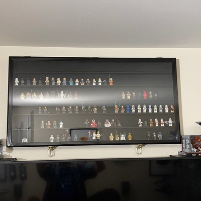 180 Mini Figures Display Case Cabinet Minifigures Figurines Small ...