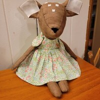 SUNNY Deer, PDF Sewing Pattern for Deer With Dress, Doll Sewing Pattern ...
