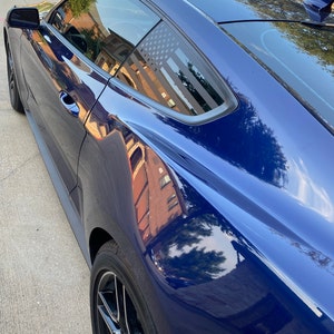 Mustang American Flag Rear Quarter Window Accent Decal (2015-2023)(both ...