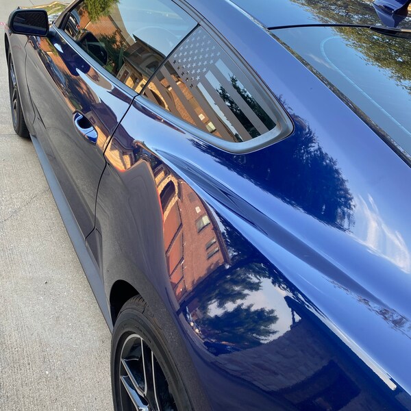 Mustang American Flag Rear Quarter Window Accent Decal (2015-2023)(both ...