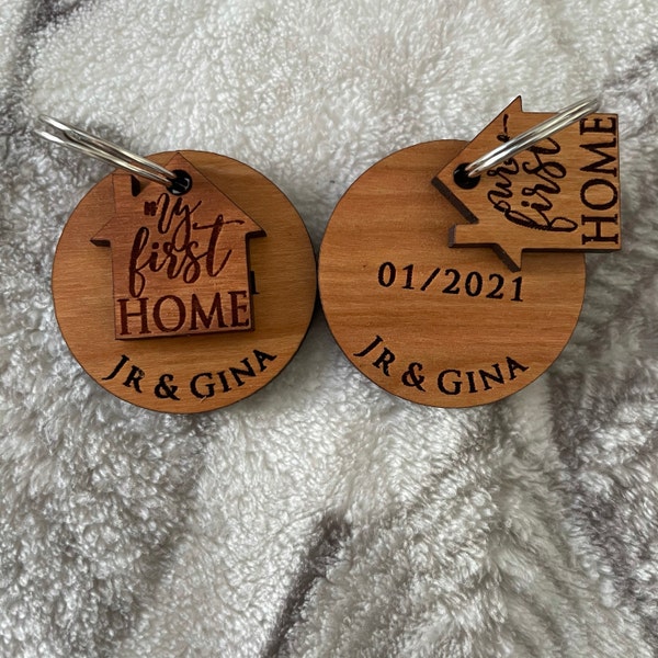 Personalized New Home Key Chain/welcome Home Keychain/our First Home ...