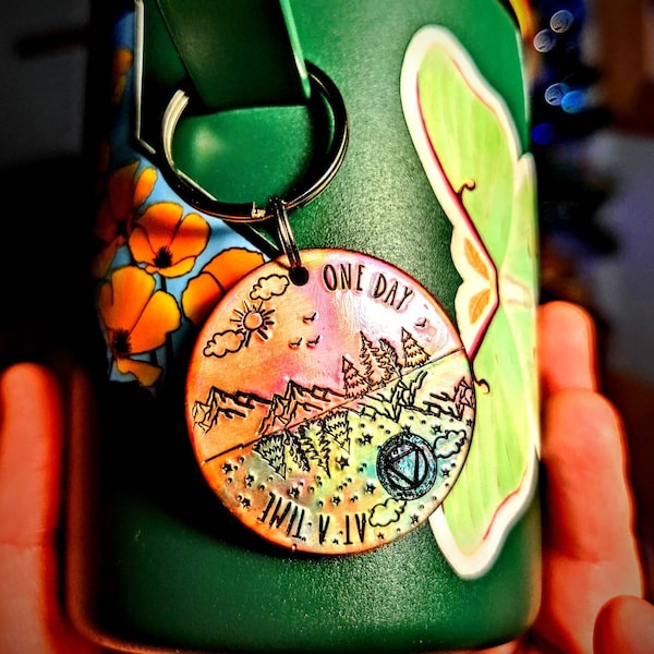 Long Distance Keychain Anniversary Gift for Boyfriend Coordinate ...