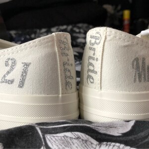 Bridal Party Trainers / Shoes / Converse Iron on Vinyl - Etsy