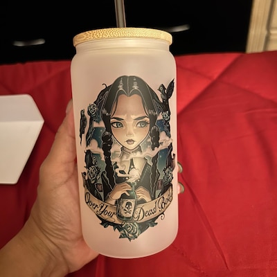 Wednesday Addams Tumbler With Lid and Straw, Wednesday Custom Cup - Etsy