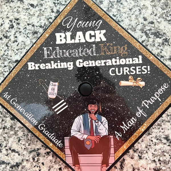Graduation Cap Topper Label/ 1st Generation Graduate - Etsy