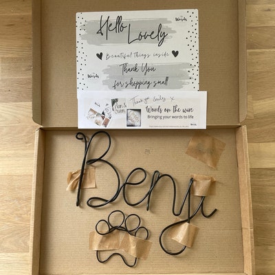 Wire Christmas Place Name Settings Wire Words Wire Wall Art - Etsy