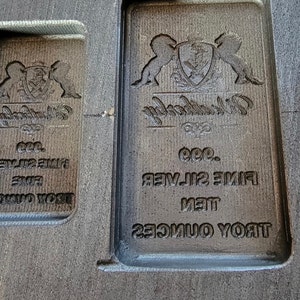 Custom 2 Sided COIN Logo Graphite Molds. - Etsy