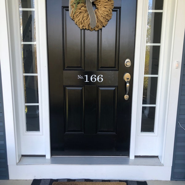 Door Numbers -custom Vinyl Decal - Address Numbers - Door Decal ...