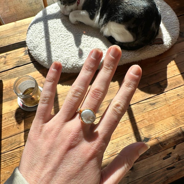 Venetian Glass Intaglio Virgin Mary Silver Ring: Tumble Ring, Vintage ...