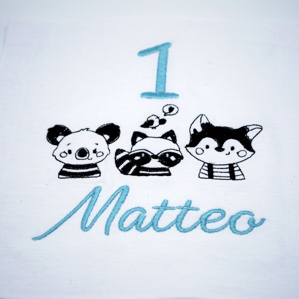 Cute Animals Boy Embroidery Design Animals Embroidery Design Machine ...