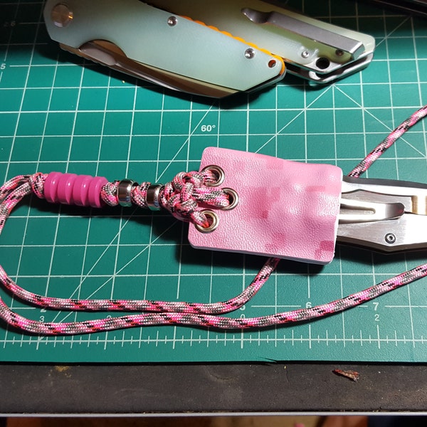 Streak Pink EDC Bead / Every Day Carry / Paracord Bead / Aluminum ...