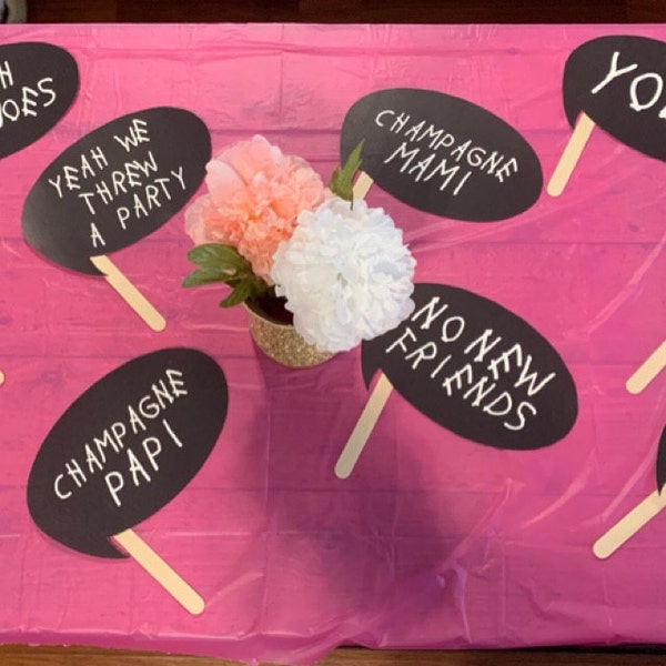 Drake Birthday Party | Drake Birthday Props | Photo Booth Props | Drake ...