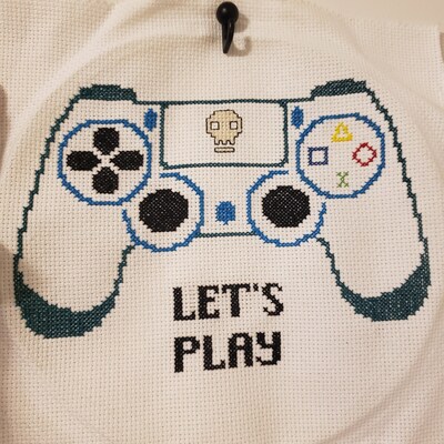 Let's Play Game Controller Cross Stitch Pattern Skeleton - Etsy
