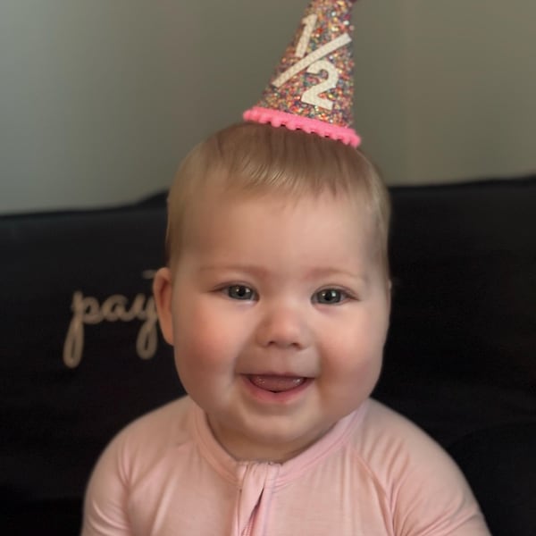 1/2 Birthday Crown | Baby Boy 6 Month Crown | Half Birthday Outfit Boy ...