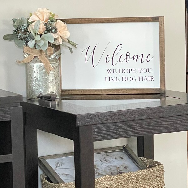 Welcome Sign, Welcome, Wood Welcome Sign, Horizontal Welcome Sign, Home ...