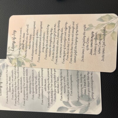 Spiritual Bouquet Post Card Catholic Prayer Card Catholic Post Card ...