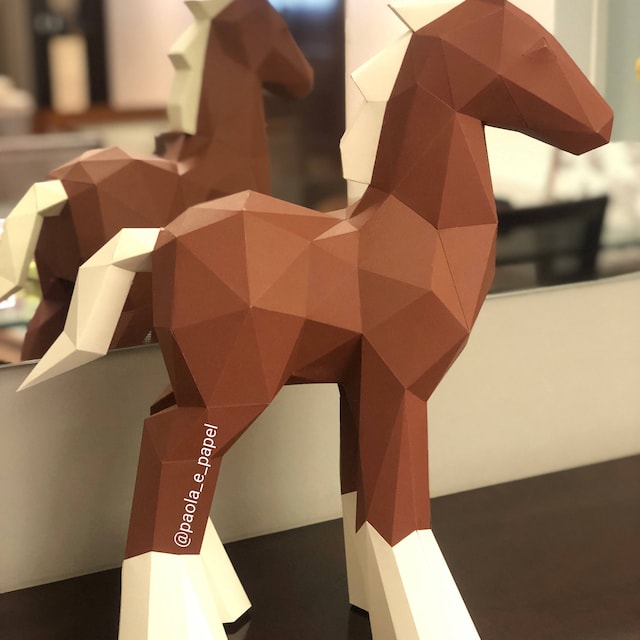 Minecraft Papercraft Horse