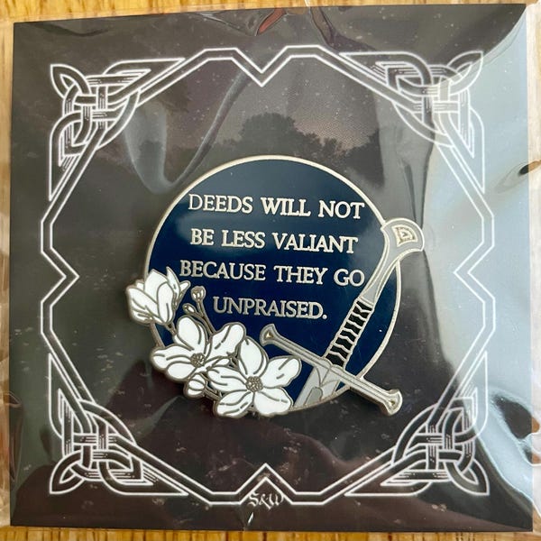 Transcendent Light Enamel Pin Trees of Light Starlight Elven LOTR Lapel ...