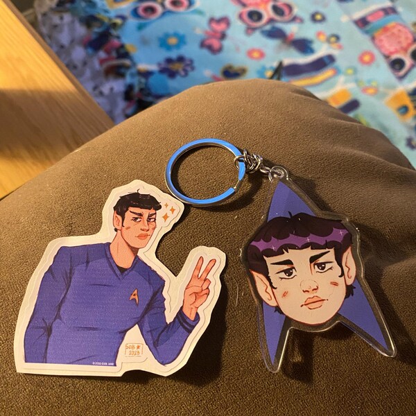 TOS/AOS Big 3 Keychains | Space Trek Folks | Gift and Merchandise for ...