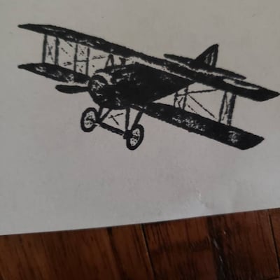 P59 Biplane Rubber Stamp - Etsy