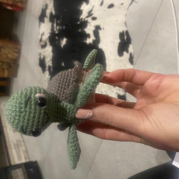 PATTERN: Shell the Baby Sea Turtle - Amigurumi Sea Turtle Pattern ...