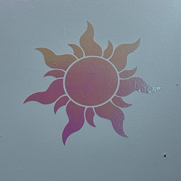 Holographic Rapunzel Sun Disney Decal | Car Decal | Princess Decal ...