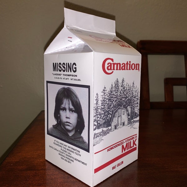 Lost Boys Replica "laddie Thompson" Milk Carton Horror Prop - Etsy
