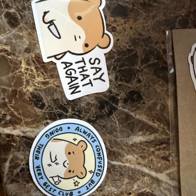 Hamster With Knife Sticker Funny Meme Sticker Cute Laptop Sticker Gifts ...