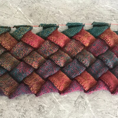 Ladies Stylish Entrelac Sweater, Vintage Knitting Pattern, PDF, Digital Download A641 - Etsy