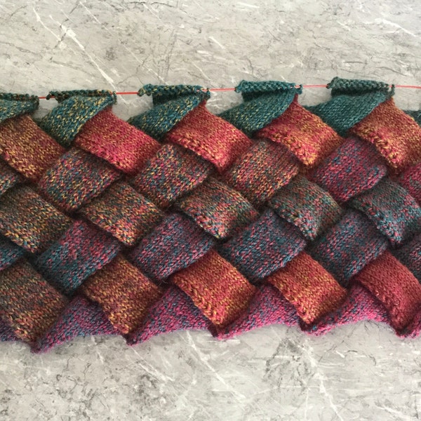 Ladies Stylish Entrelac Sweater, Vintage Knitting Pattern, PDF, Digital ...