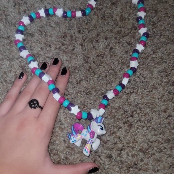 Mlp Kandi Necklace. Multiple Styles. Rave EDM EDC Rainbow PLUR Festival ...