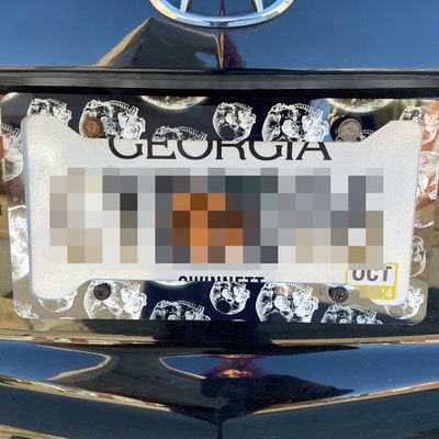 Custom Goth Text License Plate Personalized Car Accessories Goth Decor ...