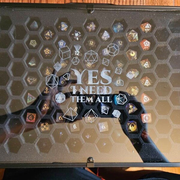 This is How I Roll Chest of Hoarding 26 Set Capacity Plexi Glass Dice ...