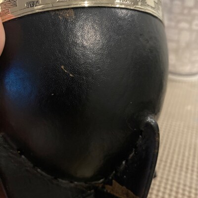 Mate Imperial Black Leather Handmade Mate Gourd - Etsy