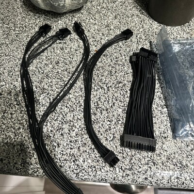 Customized Seasonic Full Modular Psu Cable Sleeved Silver Plated Cable ...