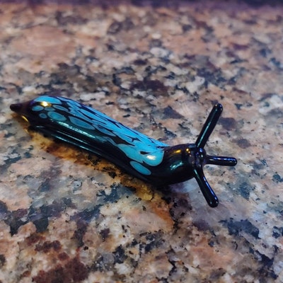 Spotted Slug Glass Sculpture GLASS SLUG Lampwork Glass Animals ...