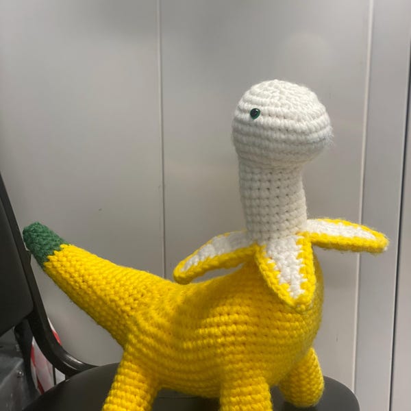 Bananasaurus Dinosaur NO SEW Crochet Pattern - Etsy
