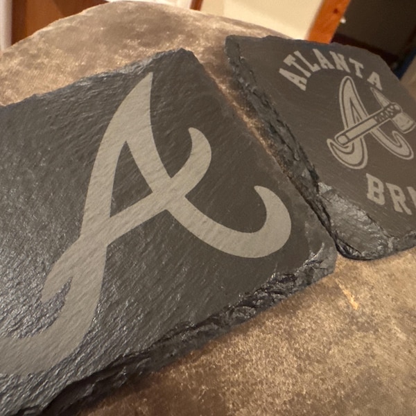 NFL Football Coaster Sets - Set of Four Coasters -4” Slate Coasters ...