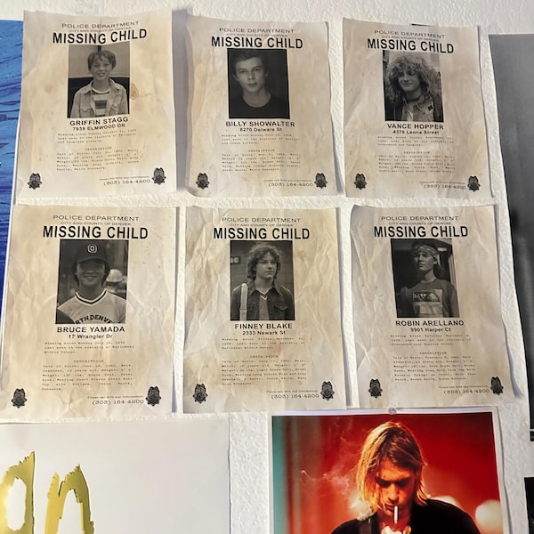 The Black Phone Missing Flyers Individual or Set of 6 Finney Blake ...