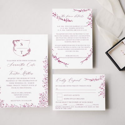 Double Menu Card Mockup Set, Boho Wedding Menu, Terracotta Wedding ...