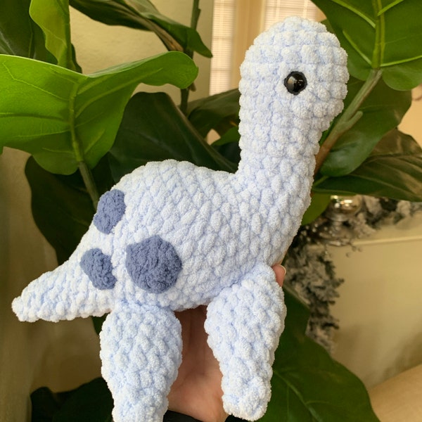 Plesiosaurus Crochet Pattern: Amigurumi Dinosaur, Loch Ness Monster ...