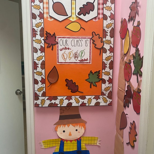 Fall Leaves Bulletin Board | Colorful Leaves Bulletin Board | Digital ...