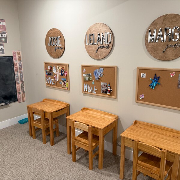 Customized Baby Name Sign, 12-36 Inch, Baby Shower, Round Plaque ...