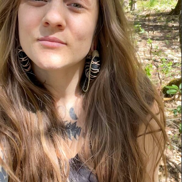 Strawberry Laced Wrapped Ear Weights-handmade Boho Ear Jewelry-unique ...